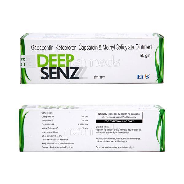 Deep Senz Ointment 50gm - Buy Medicines online at Best Price from ...