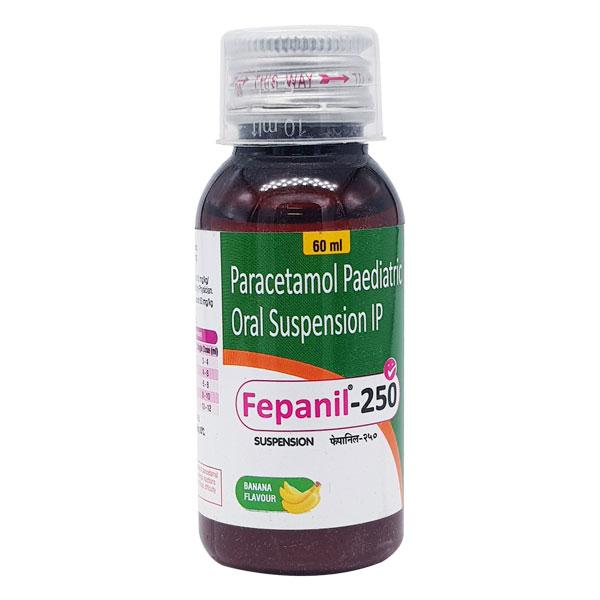 Buy Fepanil 250 Banana Flavour Suspension 60ml Online at Upto 25% OFF ...