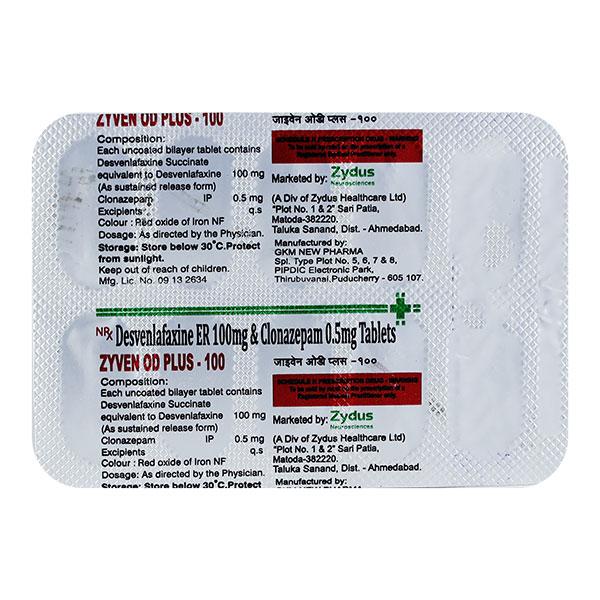ZYVEN OD PLUS 100mg Tablet 10'S - Price, Uses, Side Effects, and ...