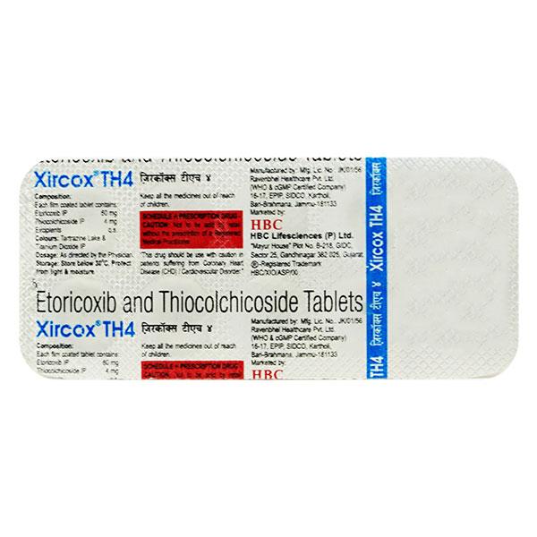 XIRCOX TH4 Tablet 10's Price, Uses, Side effects, Substitutes | Netmeds