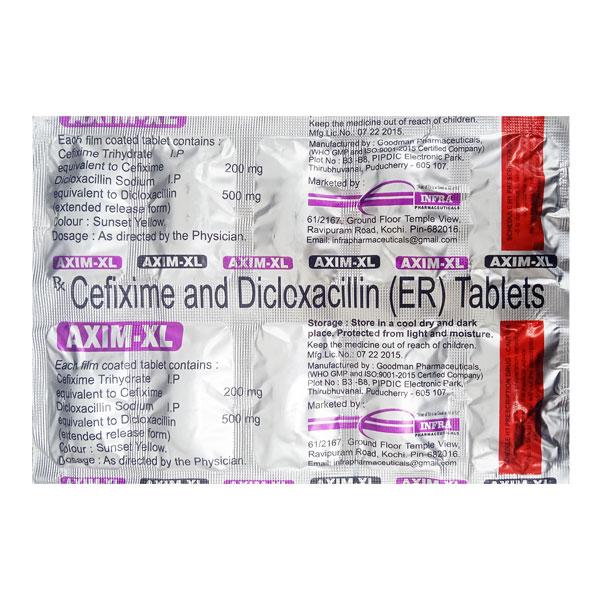 Buy AXIM XL Tablet 10's Online at Upto 25% OFF | Netmeds