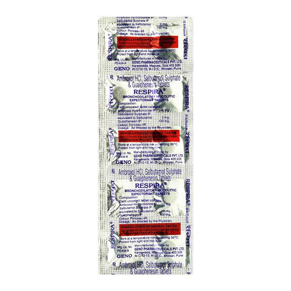 Respira Tablet 10'S Price, Uses, Side effects, Substitutes | Netmeds