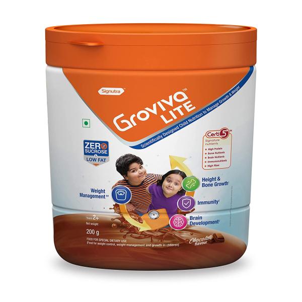 GROVIVA LITE AGE 2+ chocolate flavour Powder 200gm 200 gm Online at ...