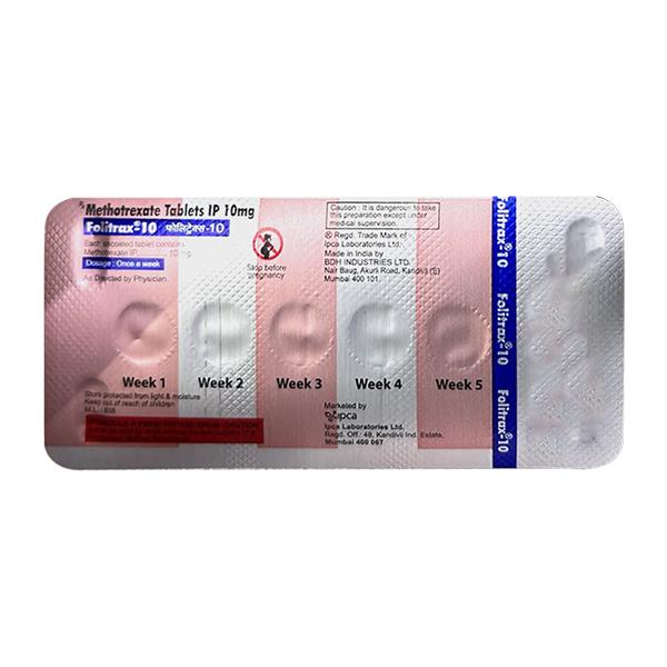Folitrax 10 Tablet 5's Price, Uses, Side effects | Netmeds
