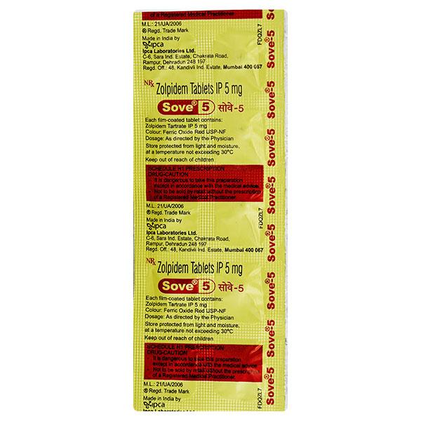 Sove 5mg Tablet 10'S - Price, Uses, Side Effects, and Substitutes | Netmeds