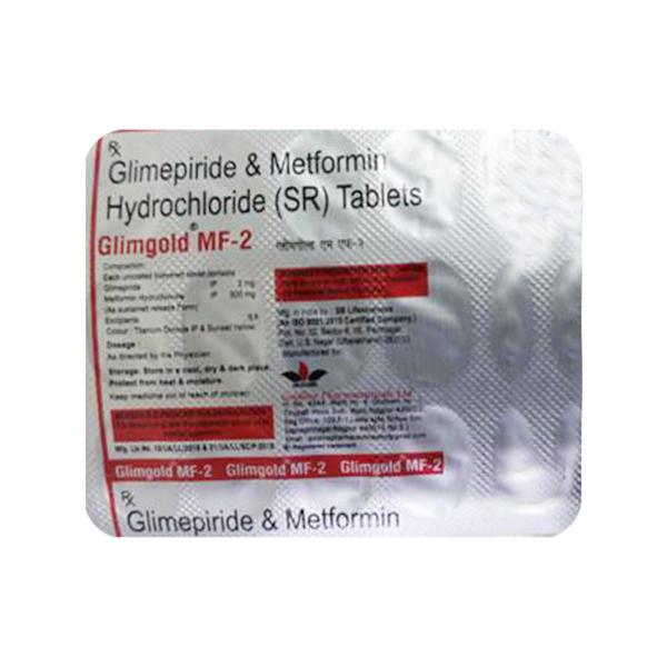 GLIMGOLD MF 2 Tablet 15's Price, Uses, Side effects, Substitutes | Netmeds