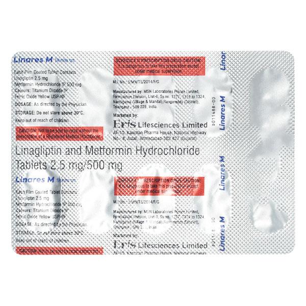 LINARES M Tablet 10's : Price, Uses, Side Effects | Netmeds