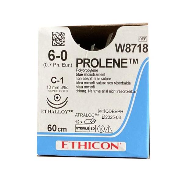 Johnson & Johnson Ethicon Prolene Non Absorbable Surgical Suture (6-0 ...