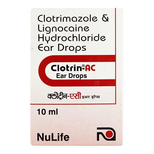 Buy CLOTRIN AC Ear Drops 10ml Online at Upto 25% OFF | Netmeds