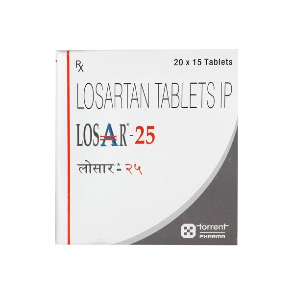 Losar 25mg Tablet 15'S : Price, Uses, Side Effects | Netmeds