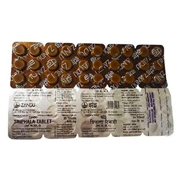 Zandu Triphala Tablet 30's - Natural Digestive Support for Healthy ...