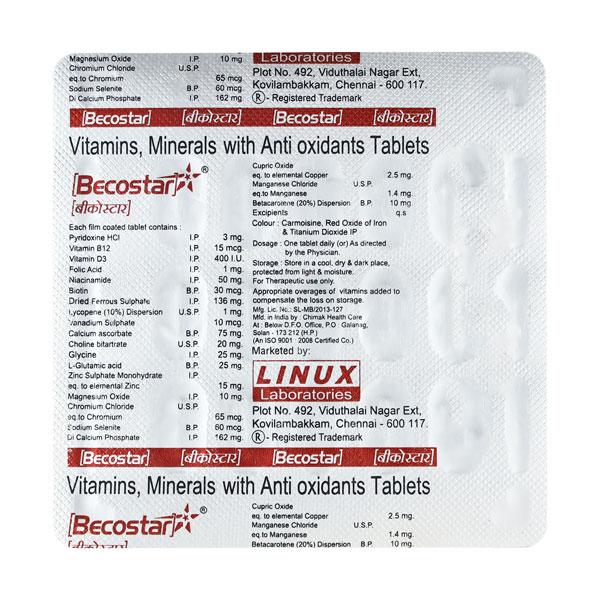 Buy Becostar Tablet 15'S Online at Upto 25% OFF | Netmeds