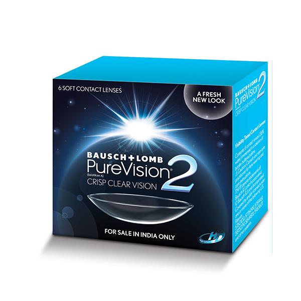 Buy Bausch & Lomb PureVision2 HD Monthly Contact Lens - 6 Lens/Box (-4. ...