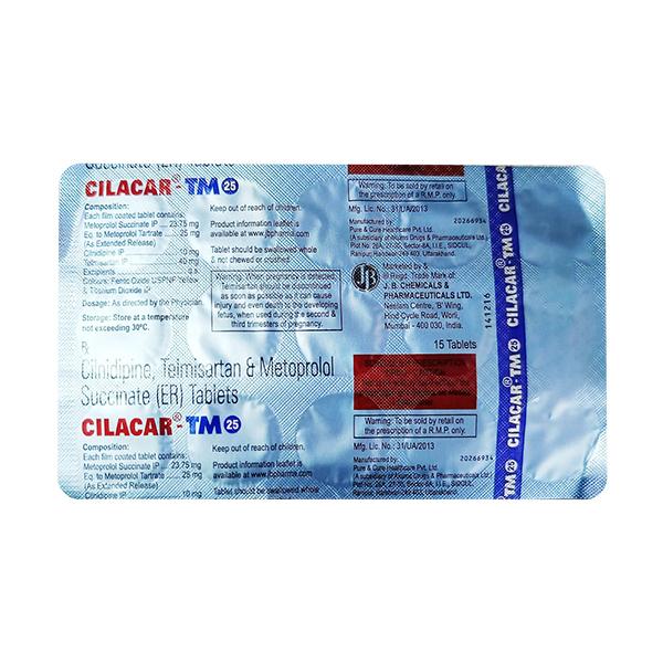 CILACAR TM 25 Tablet 15's