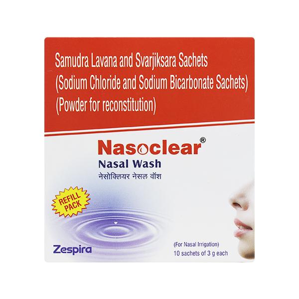 Buy NASOCLEAR REFILL PACK Nasal Wash 10's Online at Upto 25% OFF | Netmeds