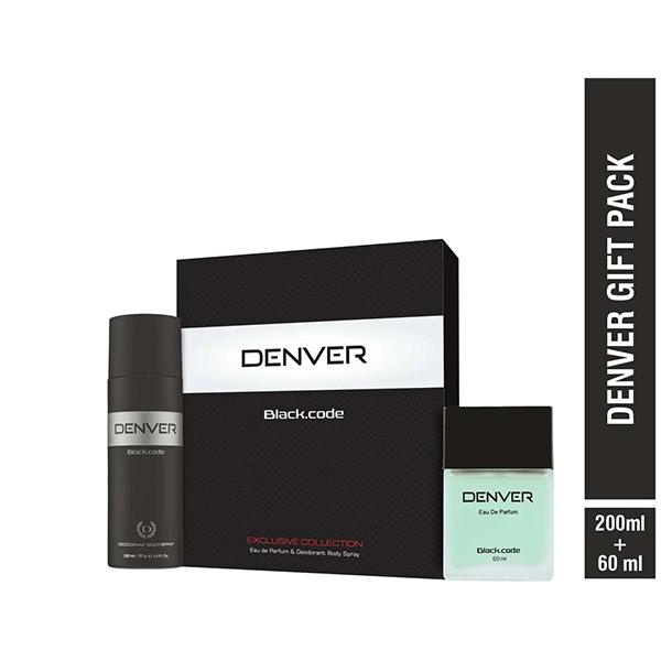 Buy Denver Black Codegift Set Combo 200ml Deodorant + 60ml Perfume ...
