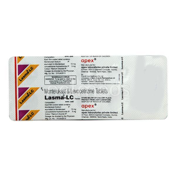 Lasma LC Tablet 10'S : Uses, Side Effects, Price | Netmeds