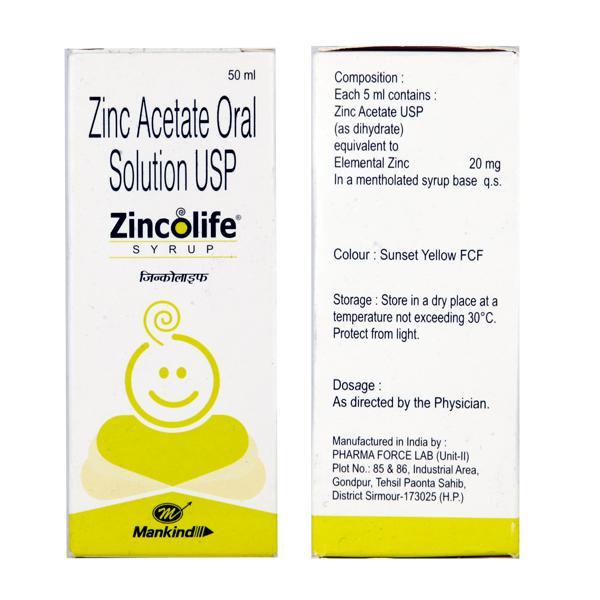 Buy Zincolife Syrup 50ml Online at Upto 25% OFF | Netmeds