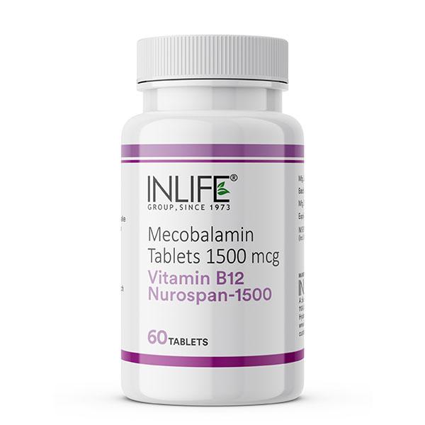 Buy Inlife Vitamin B12 Methylcobalamin 1500 Mcg Tablets 60's Online at ...
