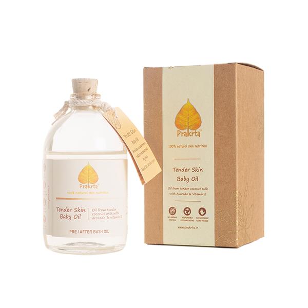 Buy Prakrta Tender Skin Baby Pre/After Bath Oil 100 ml Online at ...