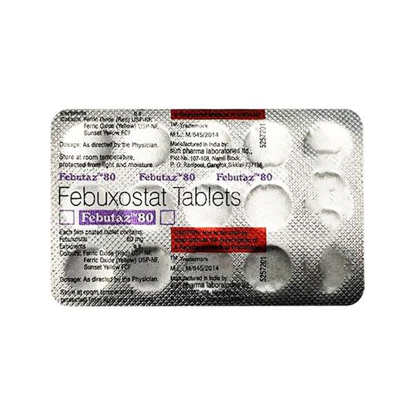 FEBUTAZ 80 Tablet 15's