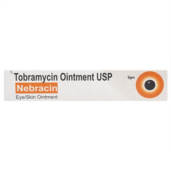 Buy NEBRACIN EYE/SKIN Ointment 5gm Online at Upto 25% OFF | Netmeds