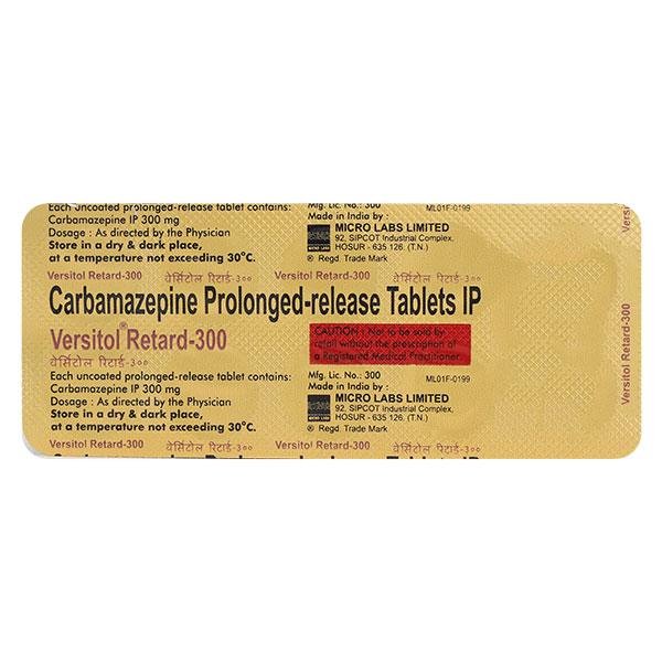 Buy Versitol Retard 300mg Tablet 10'S Online at Upto 25% OFF | Netmeds