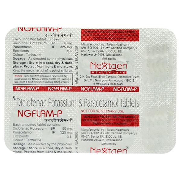 Buy NGFLAM P Tablet 10's Online at Upto 25% OFF | Netmeds