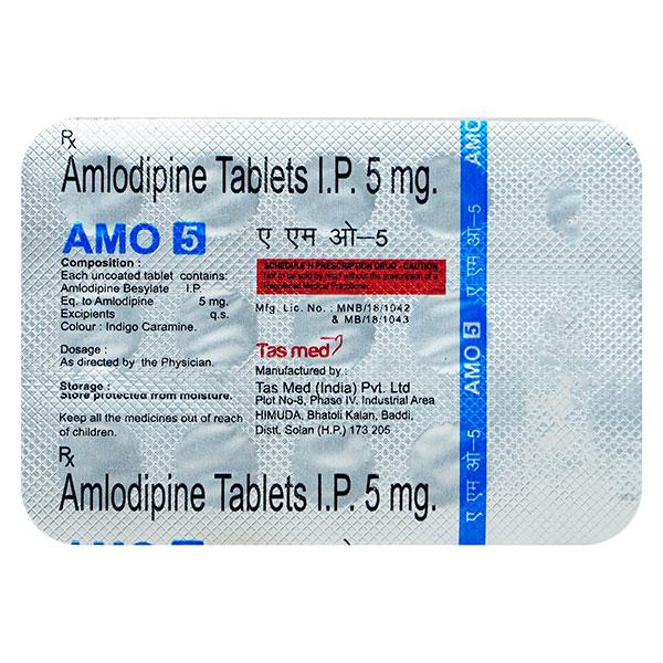 AMO 5mg Tablet 15's : Price, Uses, Side Effects | Netmeds