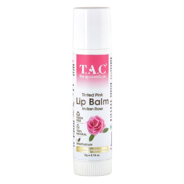 Buy TAC The Ayurveda Co. Lip Balm - Tinted Pink Indian Rose 5 gm Online ...