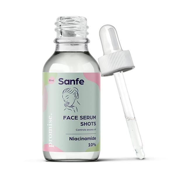 Buy Sanfe Promise Face Serum Shots Niacinamide 10 Percent + Zinc 30 ml ...