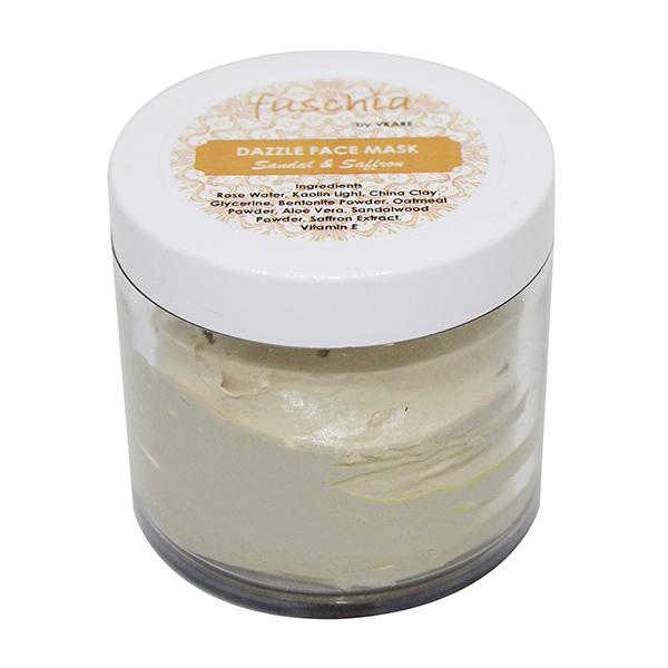 Buy Fuschia Dazzle Face Mask - Sandal & Saffron 100 gm Online at ...