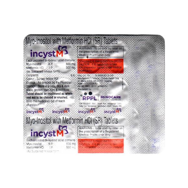 INCYST M Tablet 15's Price, Uses, Side effects, Substitutes | Netmeds