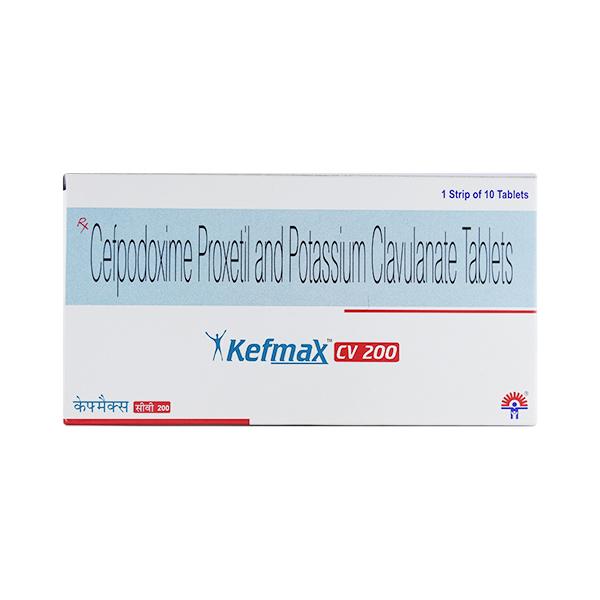 Kefmax CV 200mg Tablet 10'S : Price, Uses, Side Effects | Netmeds