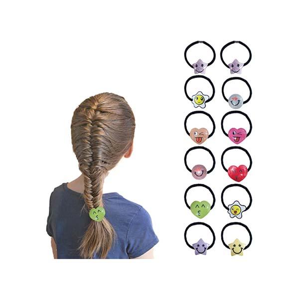 Buy Majestique Smiley Star Rubber Bands For Baby, Hair Ties, Elastic ...