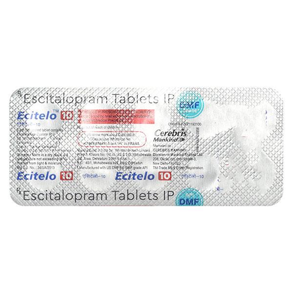 ECITELO 10 Tablet 10's : Price, Uses, Side Effects | Netmeds