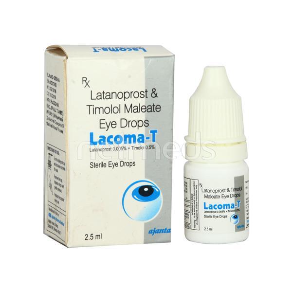 Lacoma T Eye Drops 2.5ml Price, Uses, Side effects, Substitutes | Netmeds