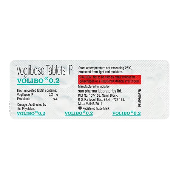 Volibo 0.2mg Tablet 10'S : Price, Uses, Side Effects | Netmeds
