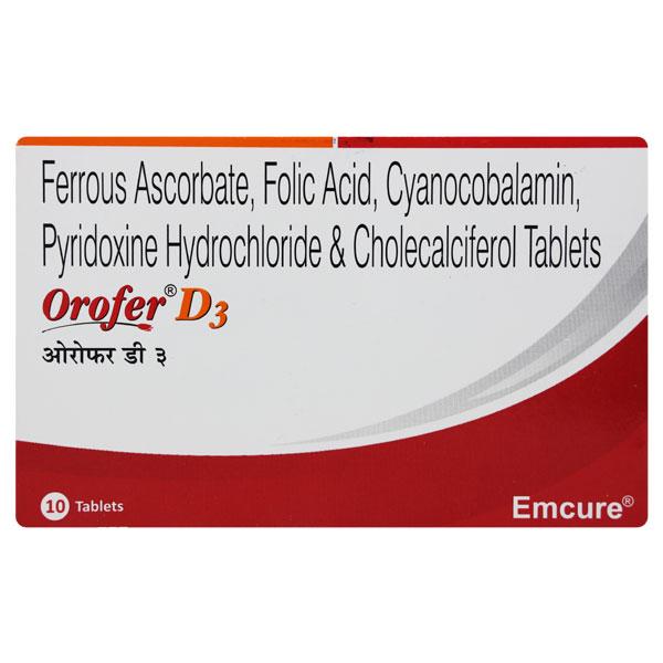 OROFER D3 Tablet 10's Price, Uses, Side effects, Substitutes | Netmeds