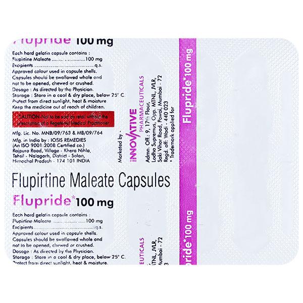 FLUPRIDE 100mg Capsule 10's Price, Uses, Side effects, Substitutes ...