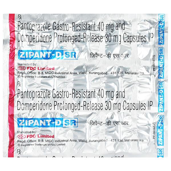 ZIPANT DSR Capsule 15's Price, Uses, Side effects, Substitutes | Netmeds