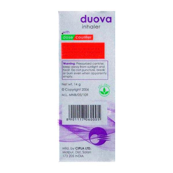 DUOVA WITH DOSE COUNTER 200md Inhaler 14g