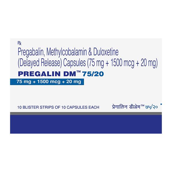 PREGALIN DM 75/20 Capsule 10's