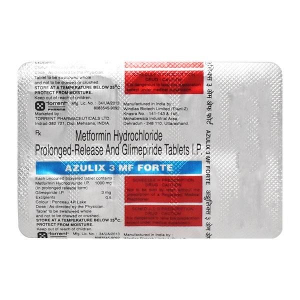 Azulix MF Forte 3mg Tablet 10'S : Price, Uses, Side Effects | Netmeds