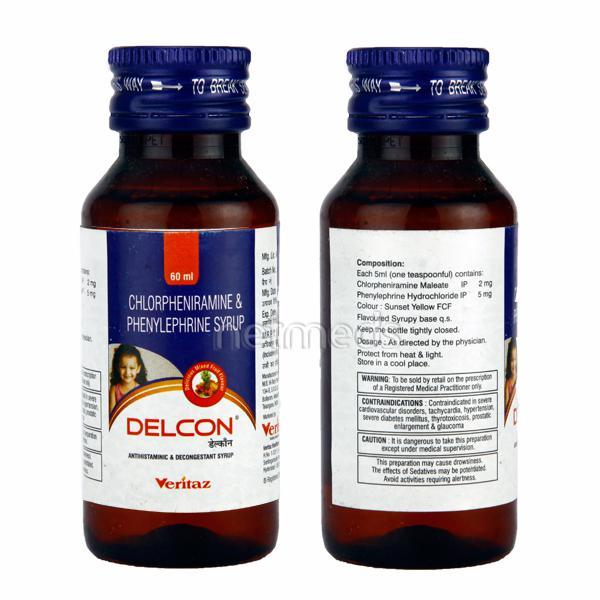 Buy Delcon Delicious Mixed Fruit Flavour 2/5mg Syrup 60ml Online at ...