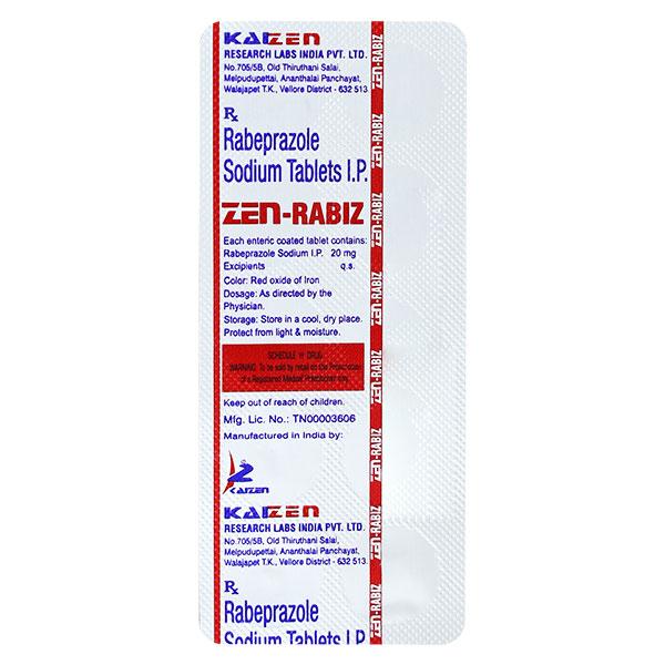 ZEN RABIZ Tablet 10's Price, Uses, Side effects, Substitutes | Netmeds