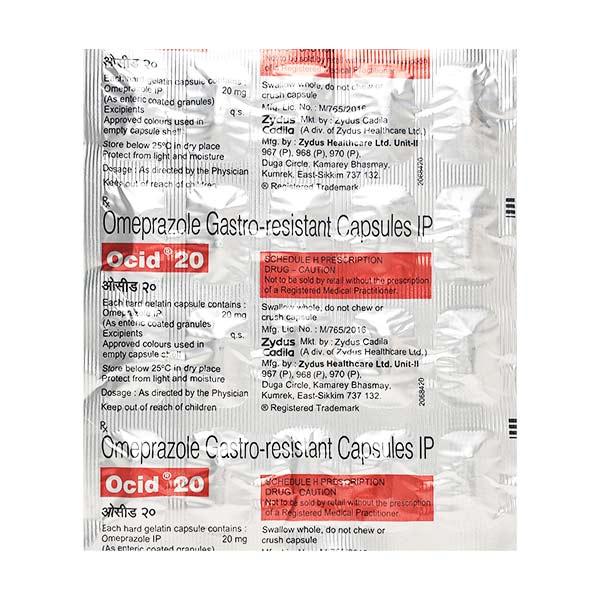 OCID 20mg Capsule 20's Price, Uses, Side effects, Substitutes | Netmeds