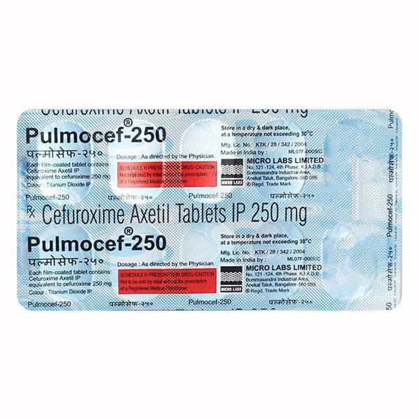 Pulmocef 250mg Tablet 10'S : Price, Uses, Side Effects | Netmeds