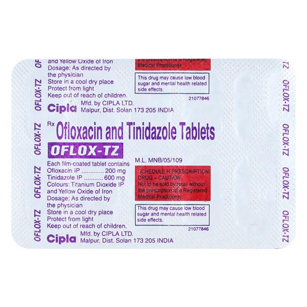 Oflox TZ Tablet 10'S : Price, Uses, Side Effects | Netmeds