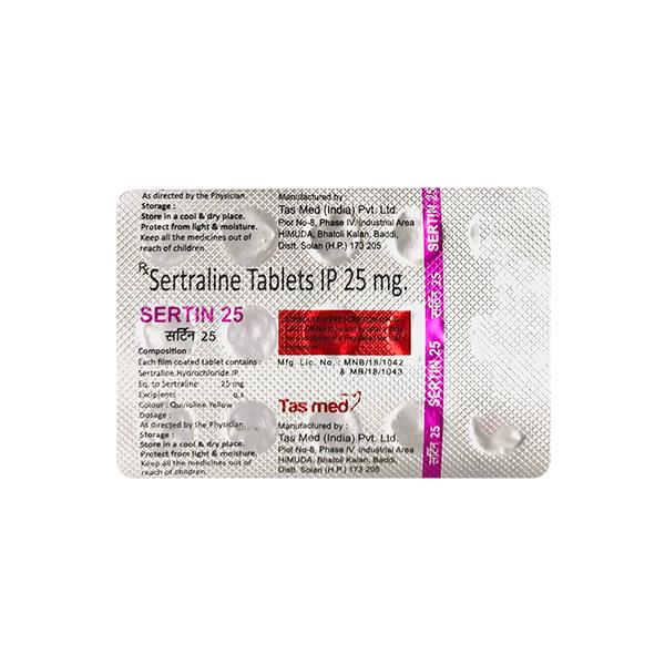 SERTIN 25 Tablet 15's Price, Uses, Side effects, Substitutes | Netmeds